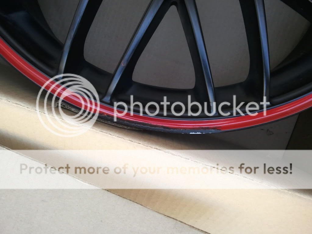 FS: 19" Tenzo R Type-m Matte Black w/ red stripe | Drive Accord Honda ...